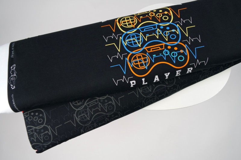 Gamer - Panel 1,2m hoch (MIT Schriftzug)